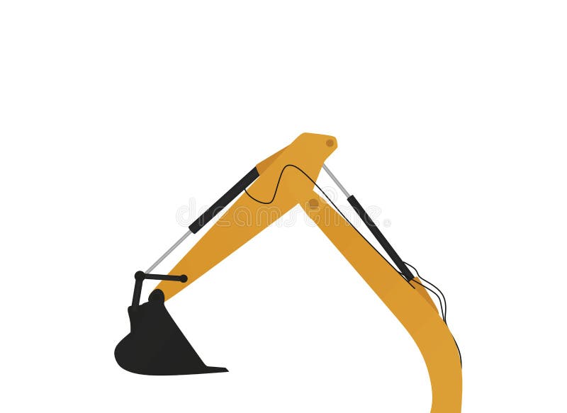 Bulldozer arm icon stock vector. Illustration of circular - 24010148