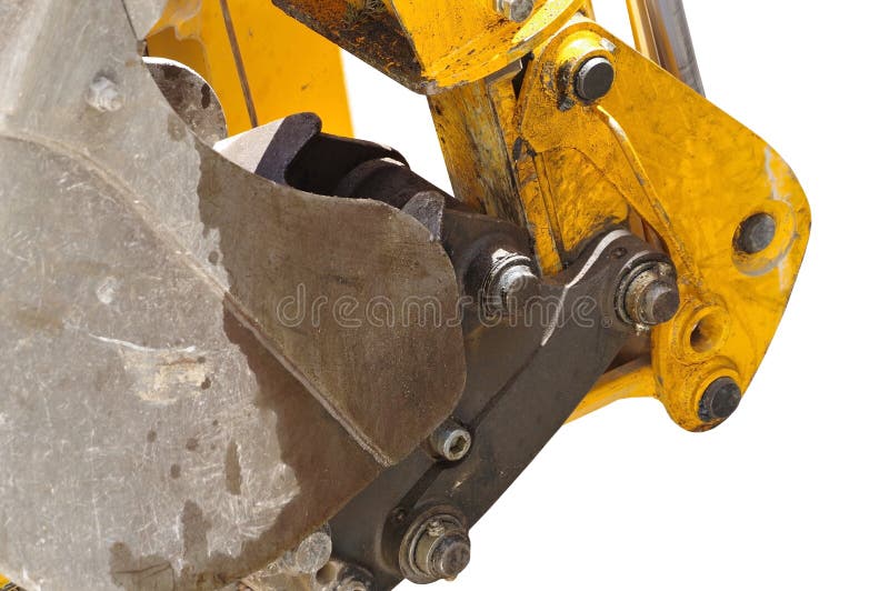 Yellow excavator machines stock image. Image of excavator - 188485389