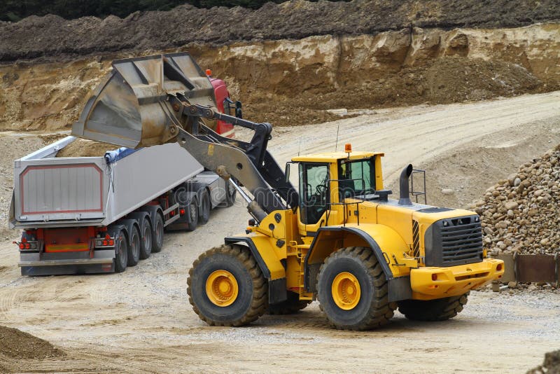 Yellow excavator stock image. Image of duty, earth, digging - 29869915