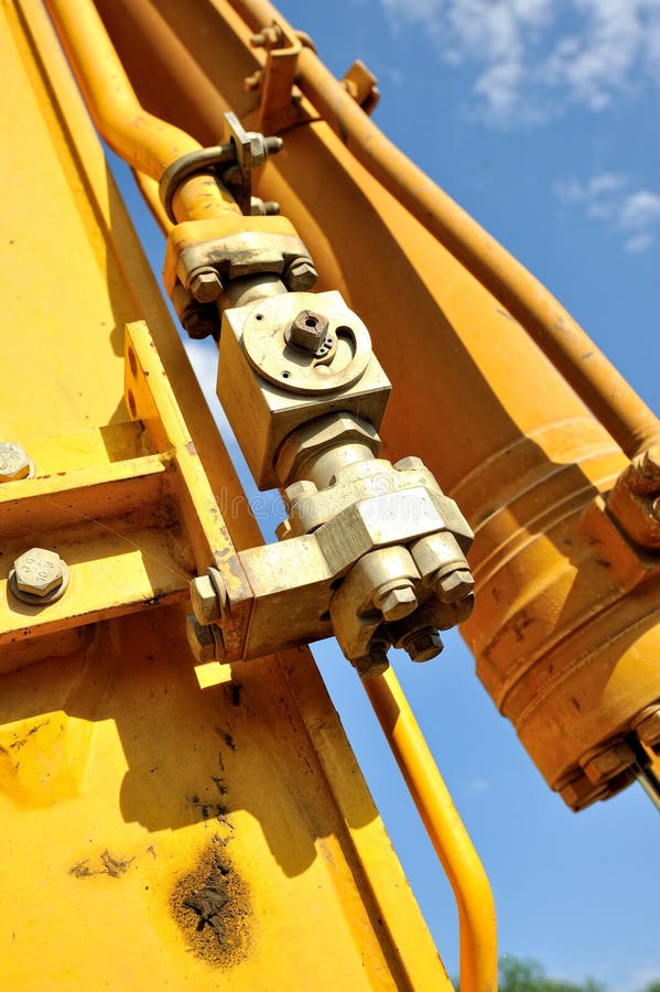 Big yellow tipper truck stock image. Image of transport - 23100633