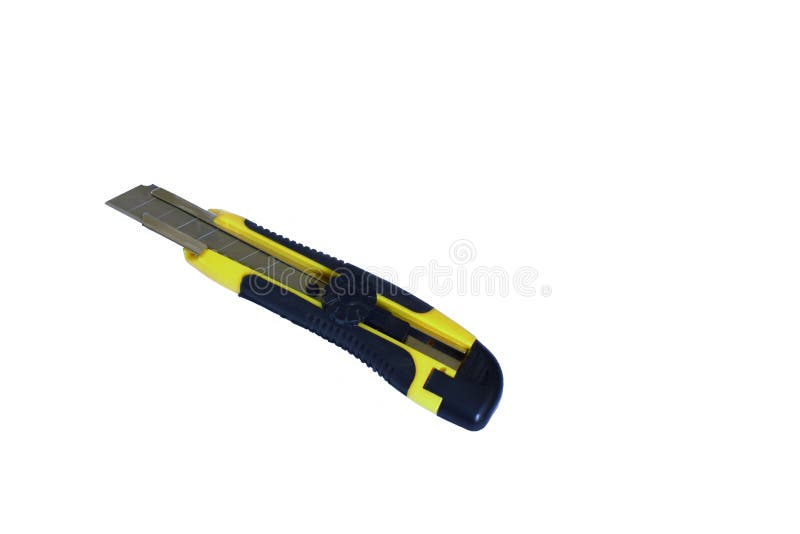Box Cutter Isolated on White Stock Image - Image of repair, equipment ...