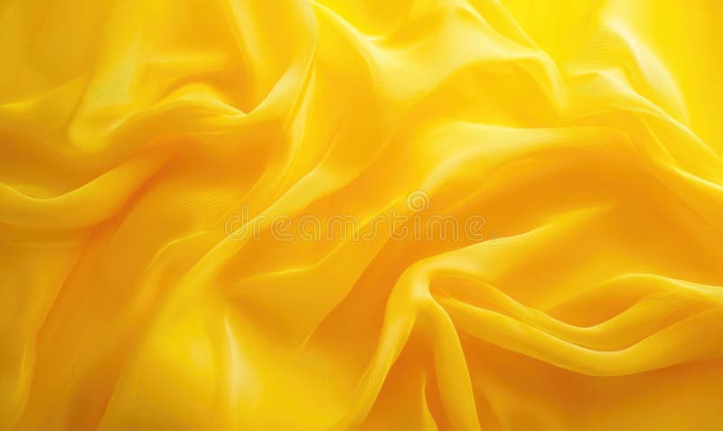 A Yellow Fabric with a Pattern of Waves Stock Illustration ...