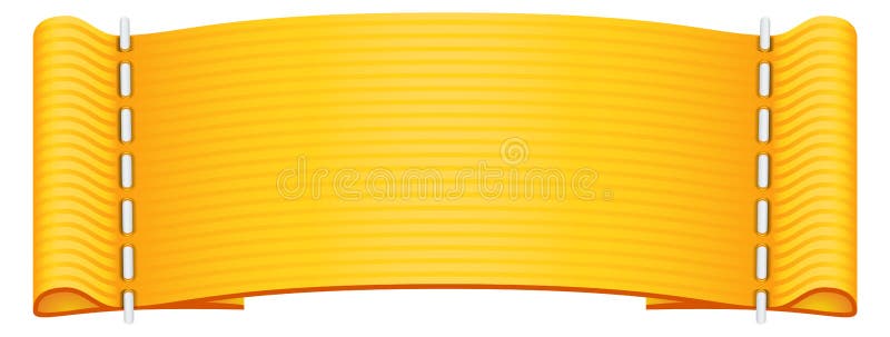 Yellow Fabric Tag with Realistic Stitches. Cloth Label Stock Vector ...