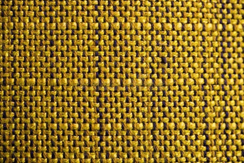 Yellow Fabric Texture. Yellow Cloth Background. Close Up View of Yellow ...