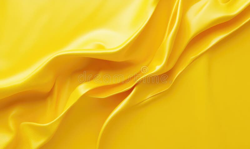 A Yellow Fabric with a Wave Pattern Stock Illustration - Illustration ...