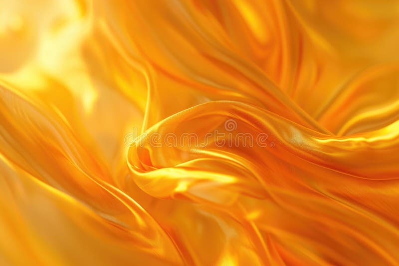 Yellow Fabric with a Wave Pattern Stock Illustration - Illustration of ...
