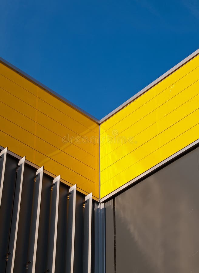 Yellow facade stock image. Image of facade, yellow, sheets - 12059527