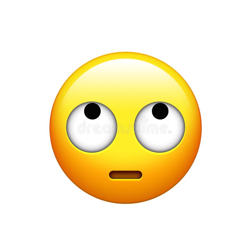 Emoji Yellow Face Red Heart Eyes and Big Laugh Icon Stock Illustration ...