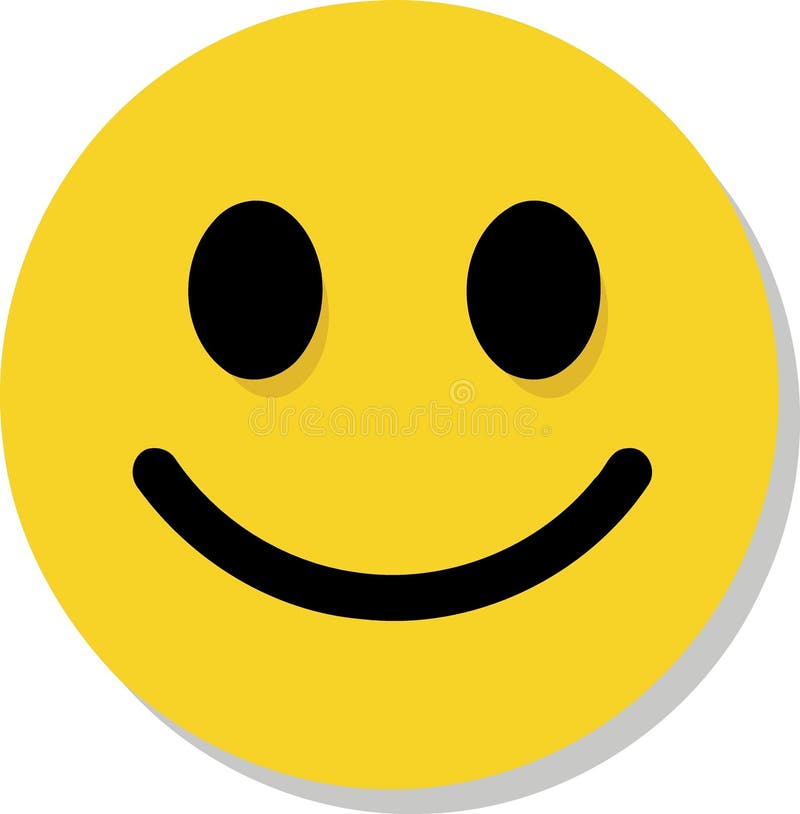 Yellow Face Icon Smiling Happy Stock Vector - Illustration of face ...