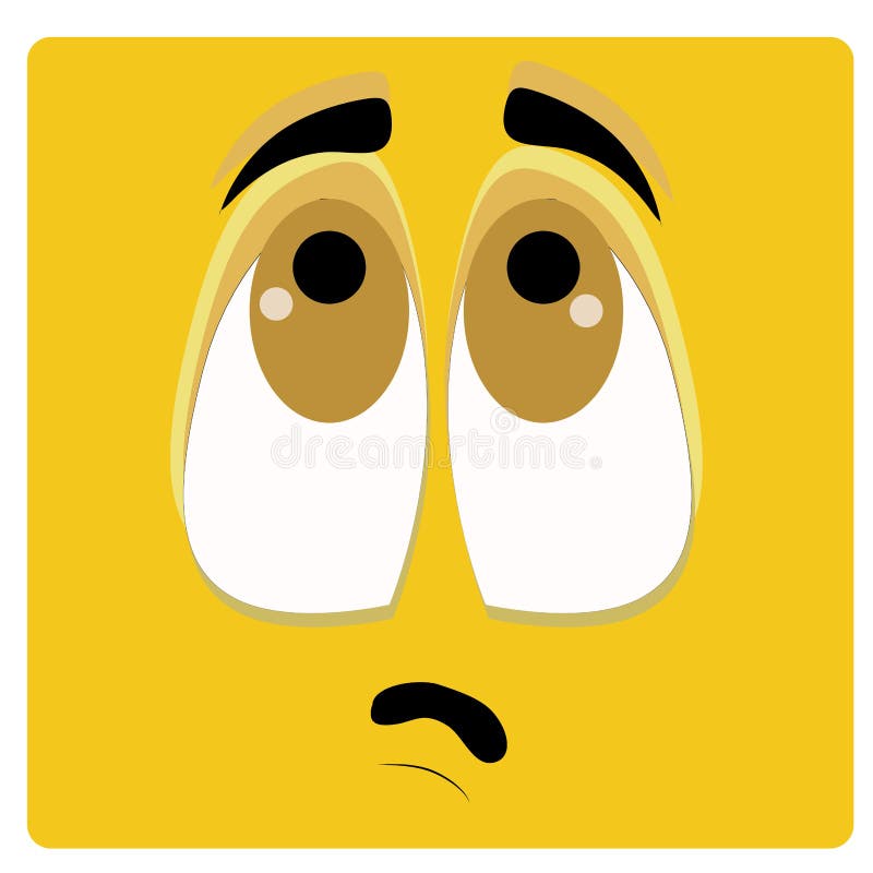 Yellow face stock vector. Illustration of sight, pure - 35955827