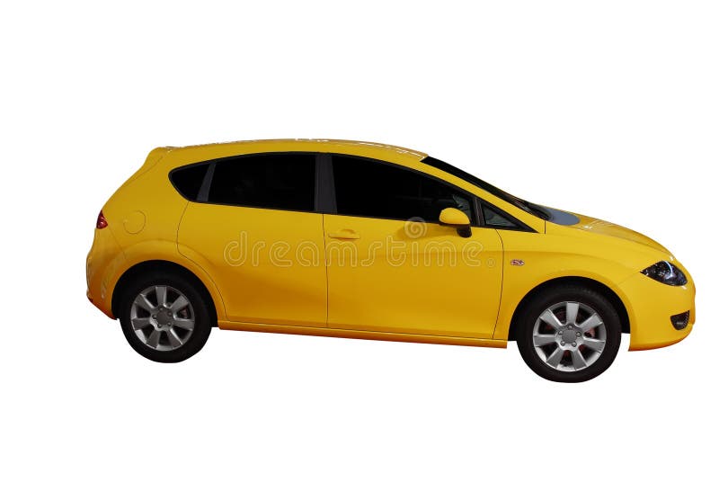 Fast yellow car stock photo. Image of exclusive, transport - 7002184