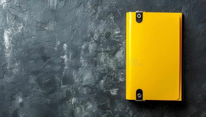 Yellow File with Documents and Top Secret Stamp on Black Table, Top ...