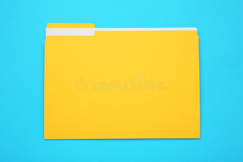 Yellow File with Documents Isolated on White Stock Image - Image of ...
