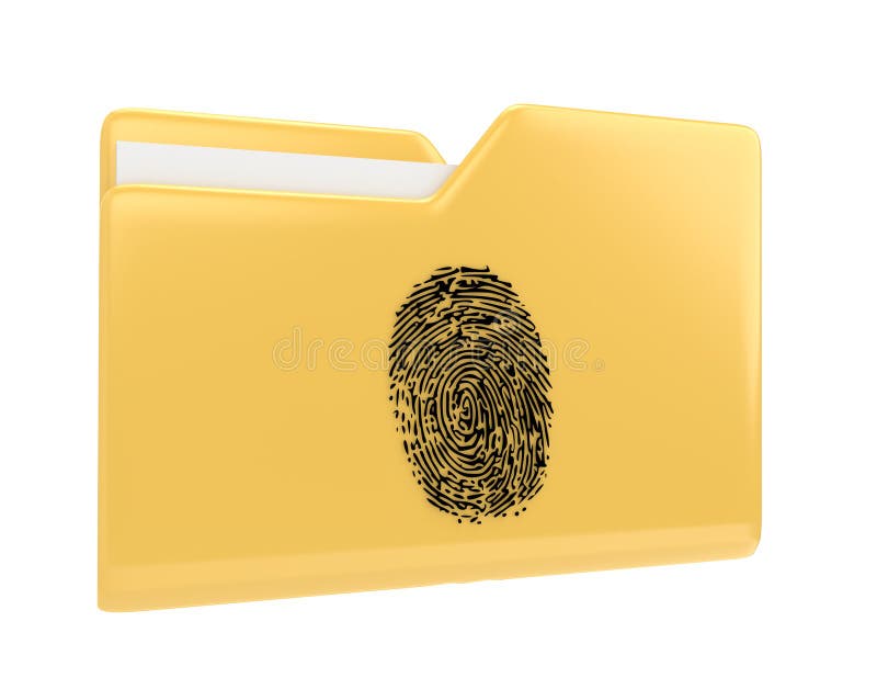 Yellow File Folder 3d Illustration Icon Isolated on White Stock ...