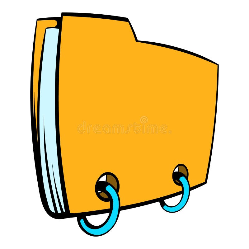 Yellow File Folder Icon Cartoon Stock Vector - Illustration of ...