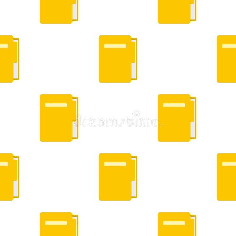 Yellow File Folder Icon, Flat Style Stock Vector - Illustration of ...