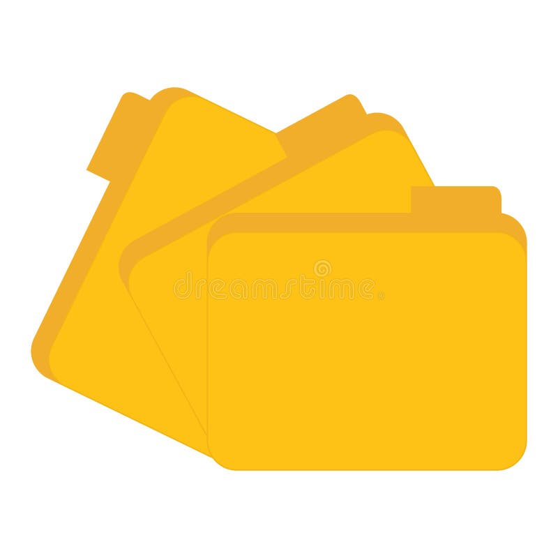 Yellow Files Data Center Related Stock Illustration - Illustration of ...