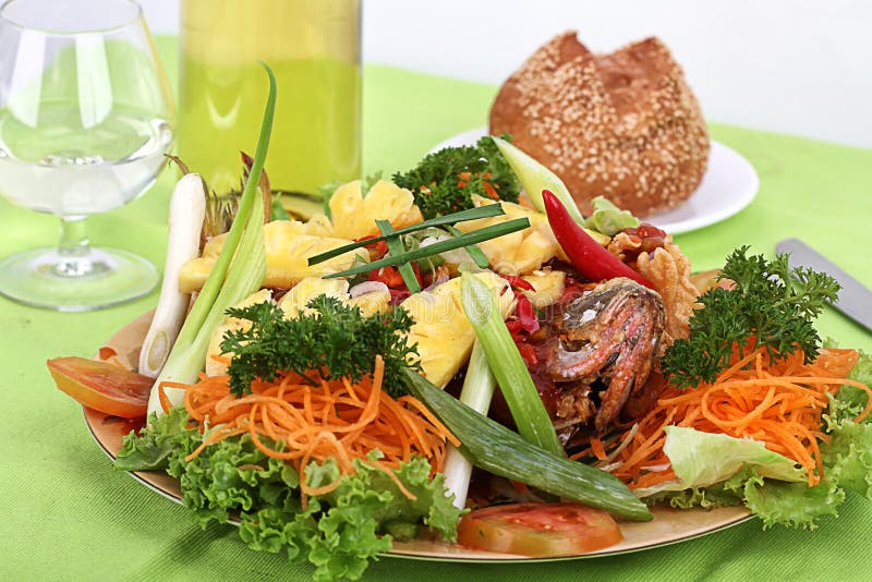 Yellow fin fish stock image. Image of customer, lettuce - 32481725