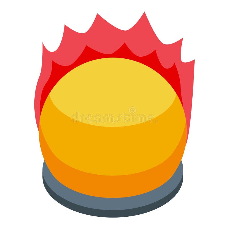 Yellow Fire Alarm is Flashing Emergency Alert Stock Illustration ...