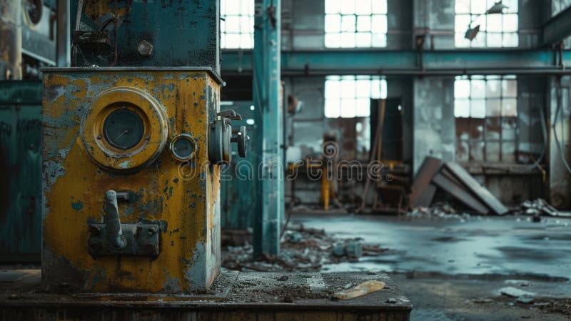 A Yellow Fire Hydrant Placed Inside a Building. Suitable for Urban ...