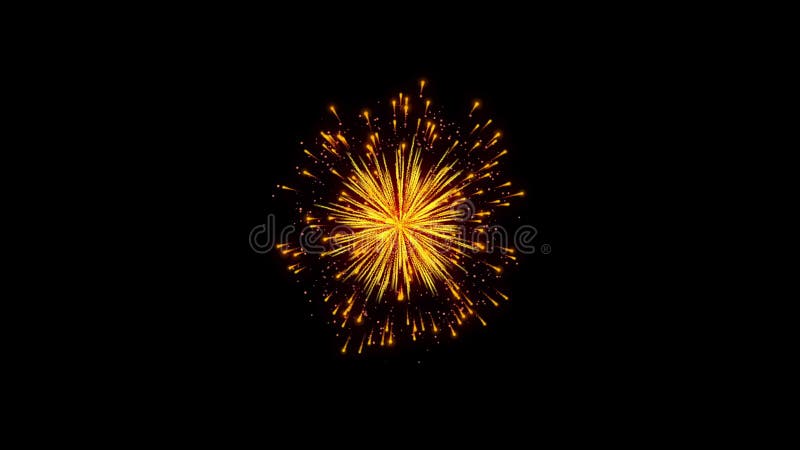Yellow Fireworks on Red Background Stock Video - Video of festival ...