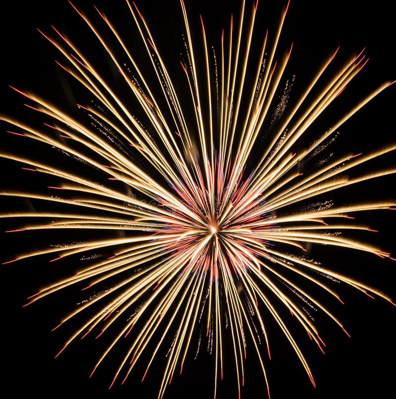 Yellow Fireworks stock photo. Image of independenceday - 95929600