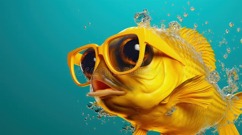 Cool Fish Sunglasses Stock Illustrations – 259 Cool Fish Sunglasses ...