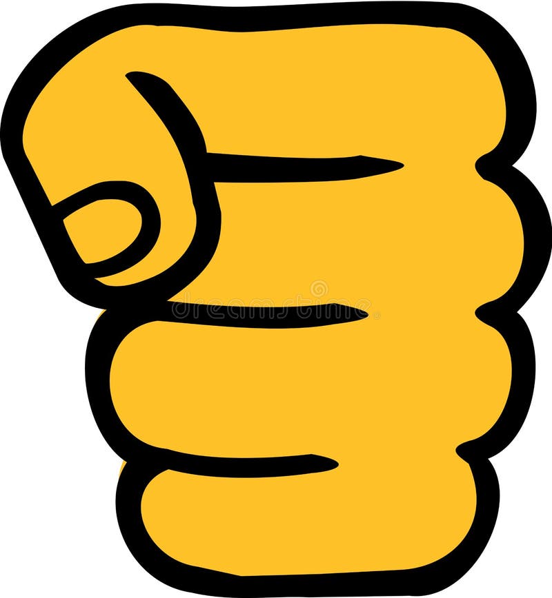Yellow Fist vector stock vector. Illustration of strength - 107164614