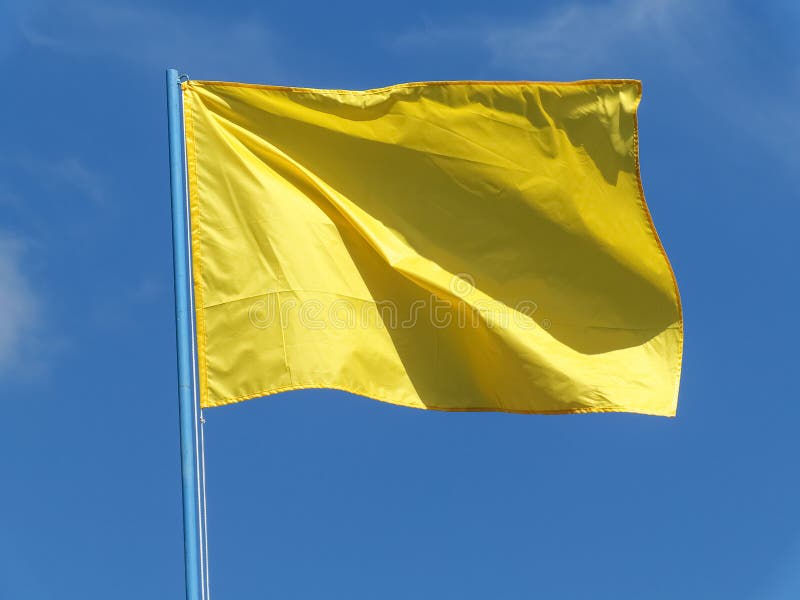 Yellow flag stock image. Image of pipe, ring, pole, entertainment ...
