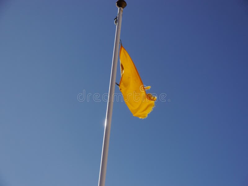 Yellow flag sky stock image. Image of flying, tropical - 59521677
