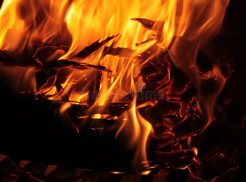 Yellow flame stock photo. Image of flames, evening, summer - 41123922
