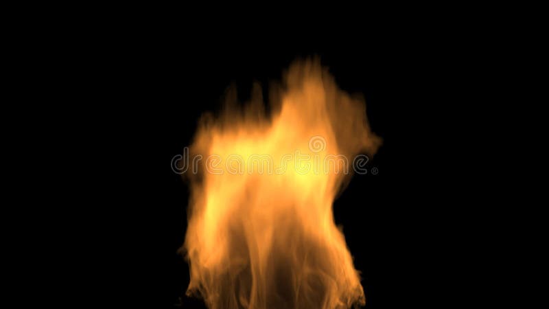 Yellow Flame Template on a Black Background Stock Footage - Video of ...