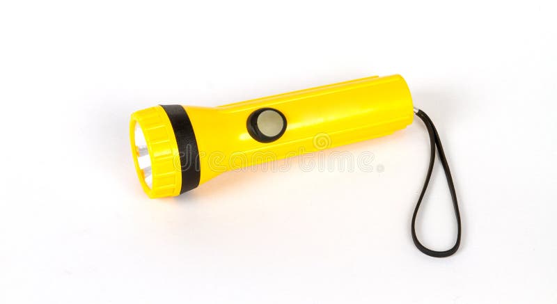 Yellow flash light stock photo. Image of flashlight, background - 51258978