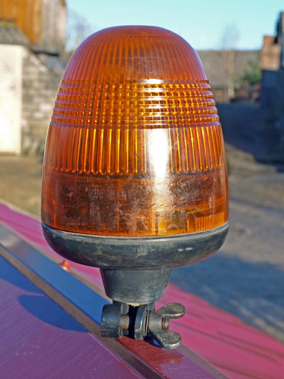 Yellow flashing light stock image. Image of removable - 24366471