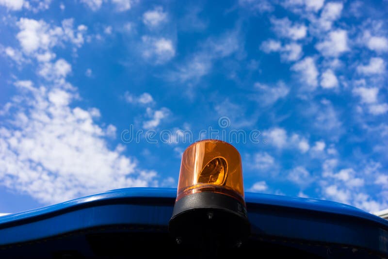 Yellow Flashing Light of the Traffic Lights at Night Stock Image ...