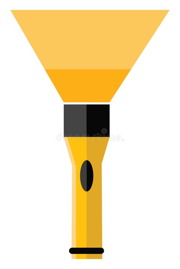 Old Flashlight, Illustration, Vector Stock Vector - Illustration of ...
