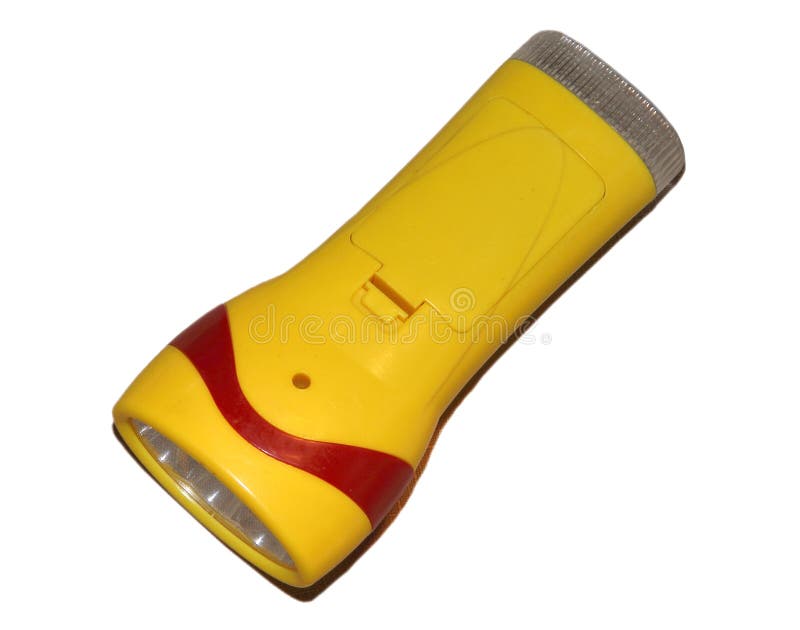 750 Yellow Flashlight Isolated White Background Stock Photos - Free ...