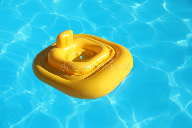 Yellow Float in Swimming Pool at Luxury Resort Stock Photo - Image of ...