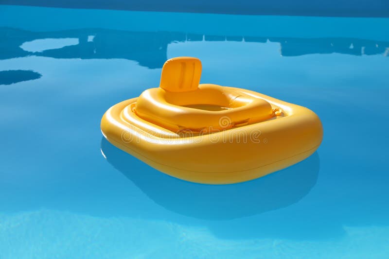Yellow Float in Swimming Pool at Luxury Resort Stock Image - Image of ...