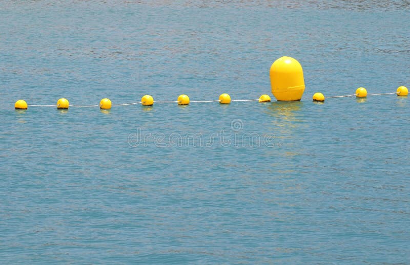 Yellow floater on the pool stock image. Image of water - 50373849