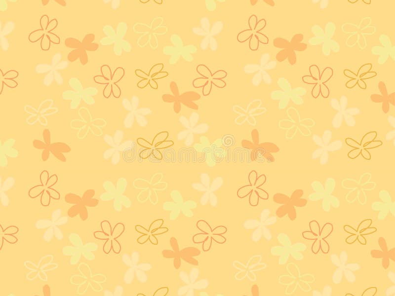 Yellow Flower Seamless Pattern Stock Vector - Illustration of pattern ...