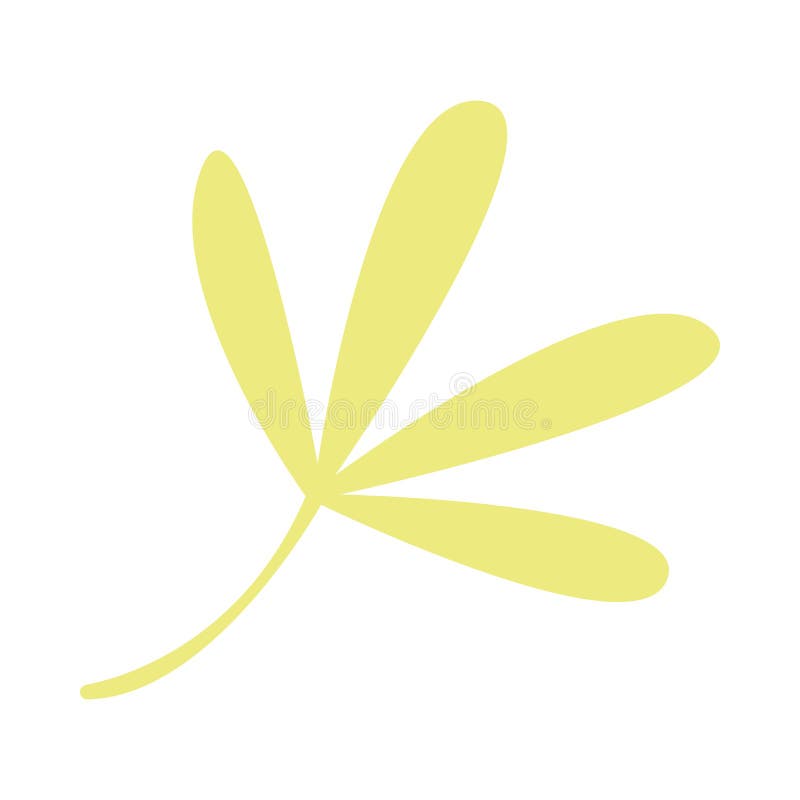 Yellow Flower Simple Shape, Flower Yellow Graphic Stock Vector ...
