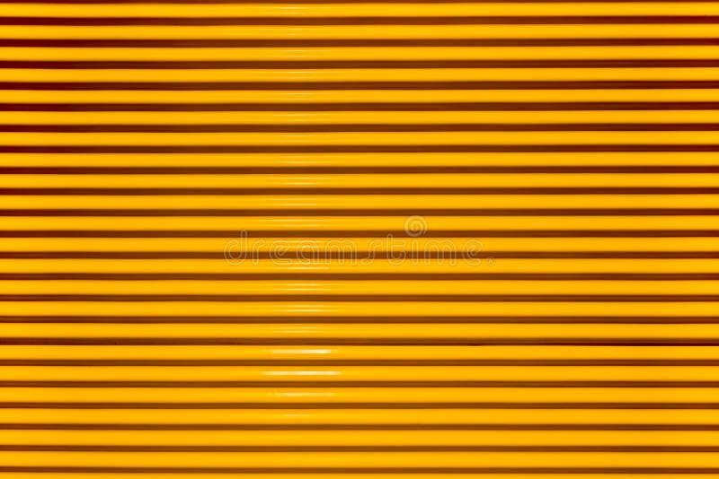 Yellow Fluted Metal Corrugated Metal Texture, Ribbed Metallic Surface ...
