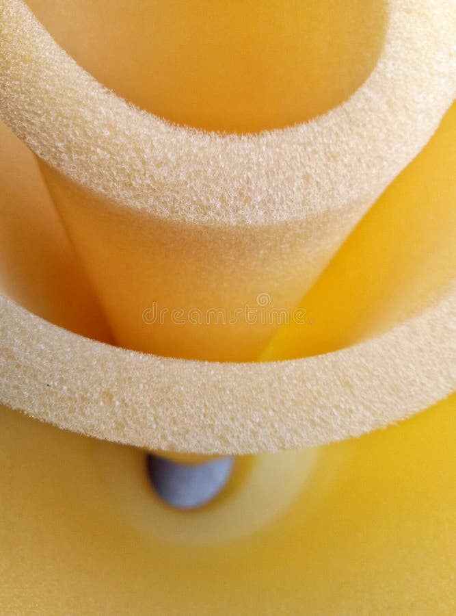 Yellow Foam Material Light Yellow Sponge Foam Roll with Spiral Shape ...