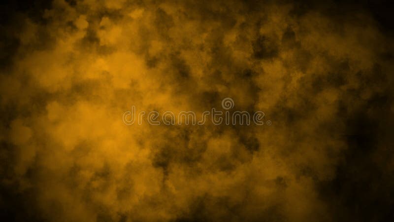 Yellow Fog and Mist Effect on Black Background. Smoke Texture. Design ...