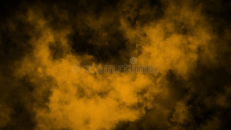 Yellow Fog and Mist Effect on Black Background. Smoke Texture. Design ...