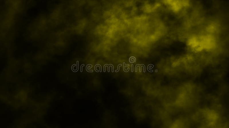 Yellow Fog and Mist Effect on Black Background. Smoke Texture. Design ...