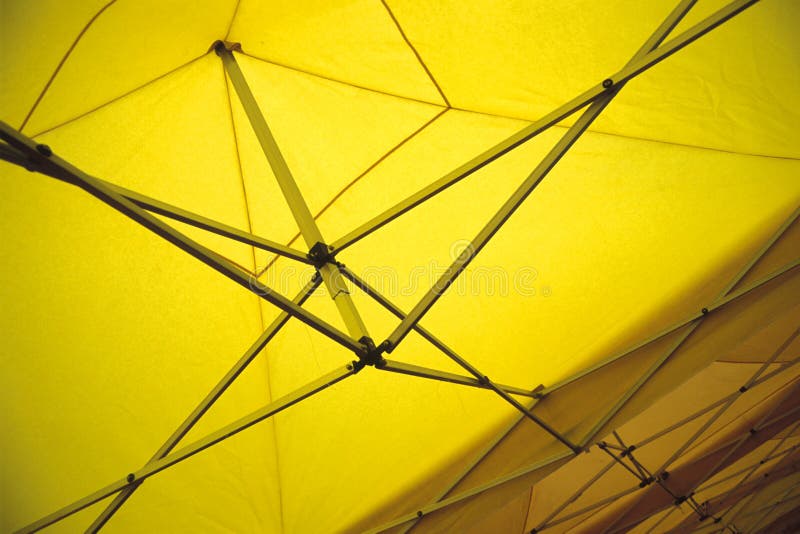 Yellow Foldable Tent stock photo. Image of outdoor, recreation - 4417866