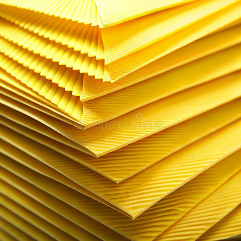 Yellow Folded Papers Background for Bright Designs Stock Illustration ...