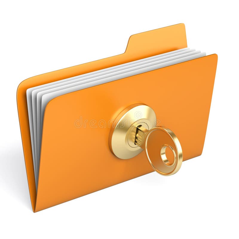 Yellow folder stock illustration. Illustration of portfolio - 21460684
